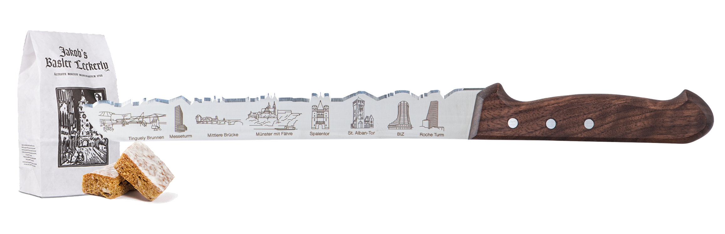 Basel City, gift set "Jakob's Basler Leckerly" - Panoramaknife ...