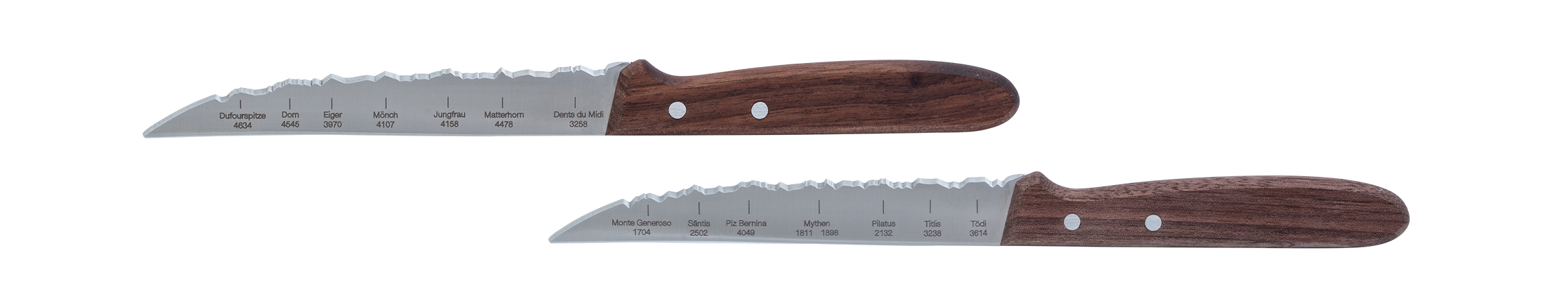 Best of Switzerland, Steak-Knife-Set XL - Panoramaknife - International