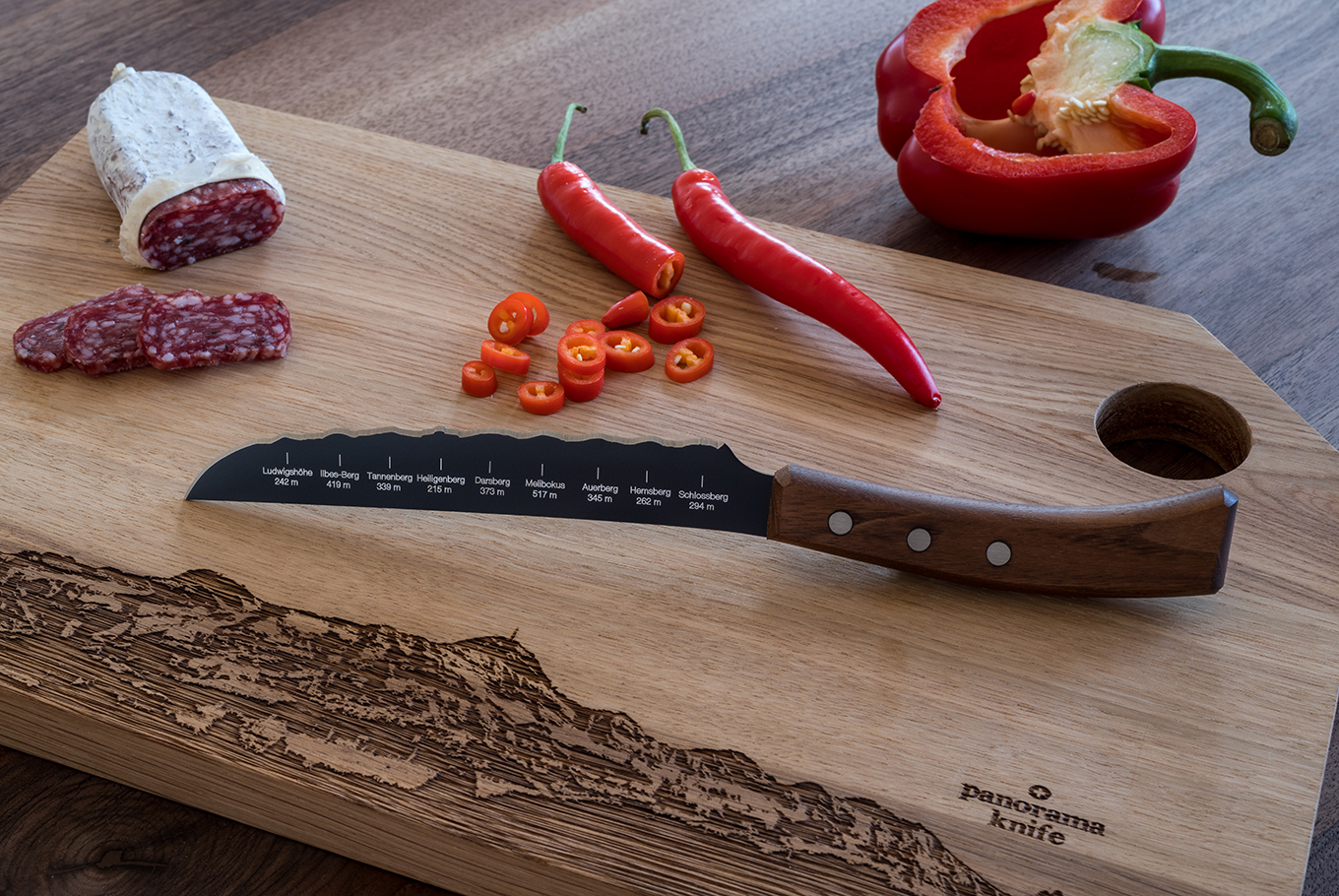 Region Bergstrasse, Universal Knife TEFLON - Panoramaknife - International